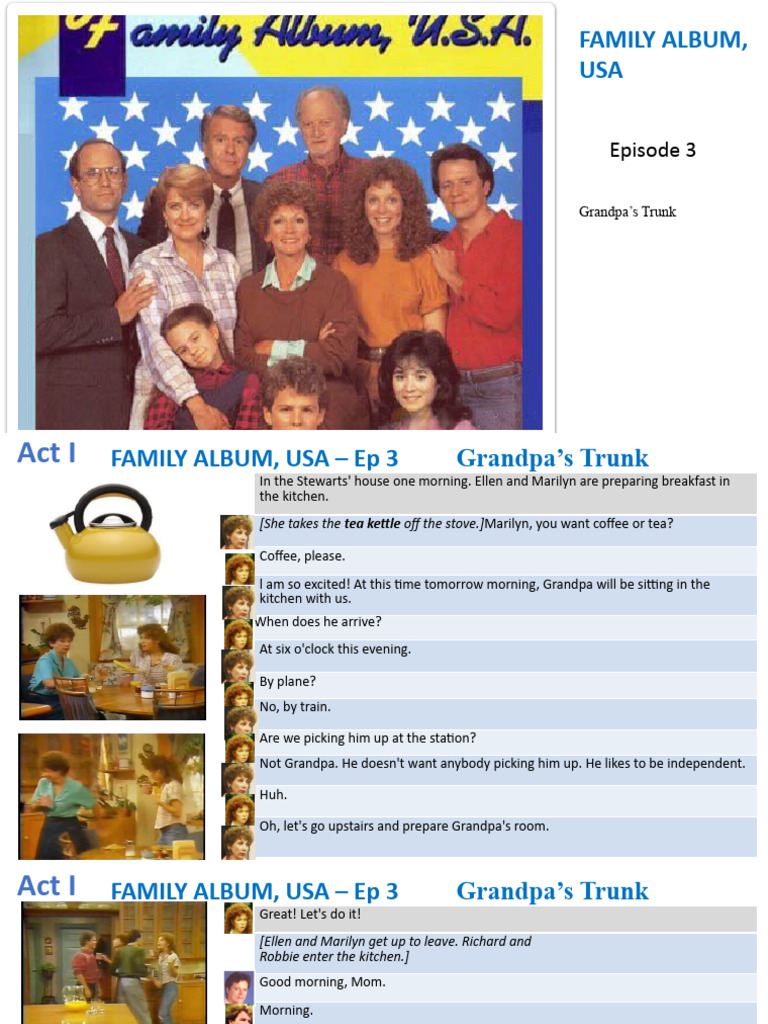 Family Album USA - Episode 3 | PDF | Grandparent