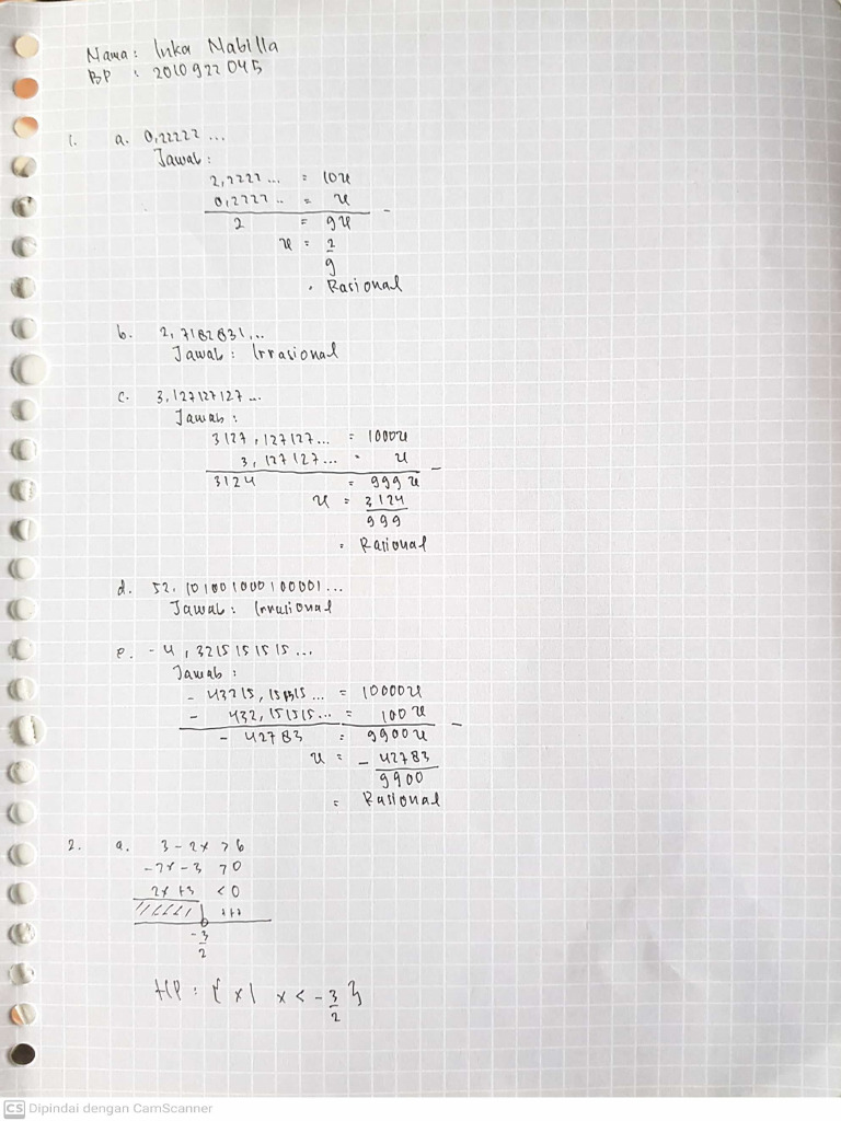 Tugas Bil Real | PDF