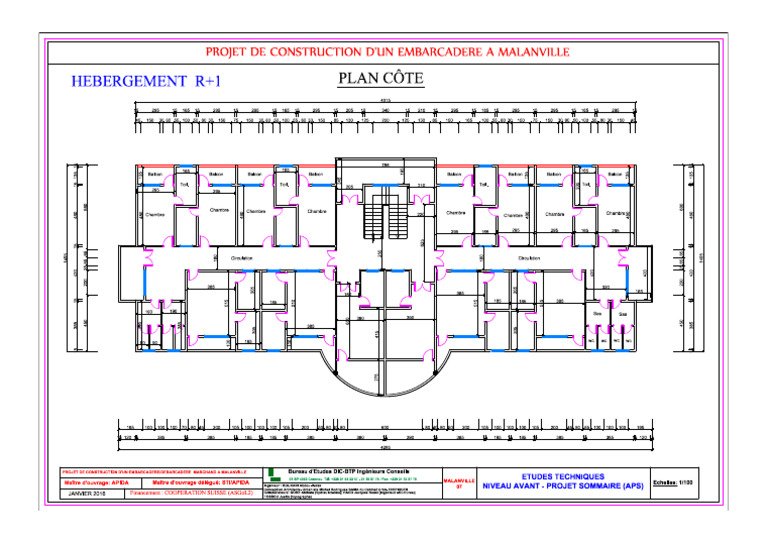 Plan Coté Hébergement R+1 | PDF