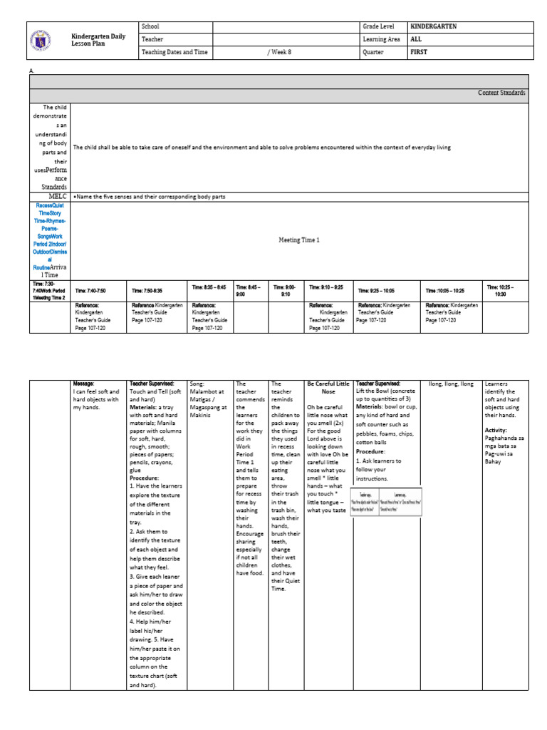 Kinder-New-DLL Week8 - Day4 | PDF