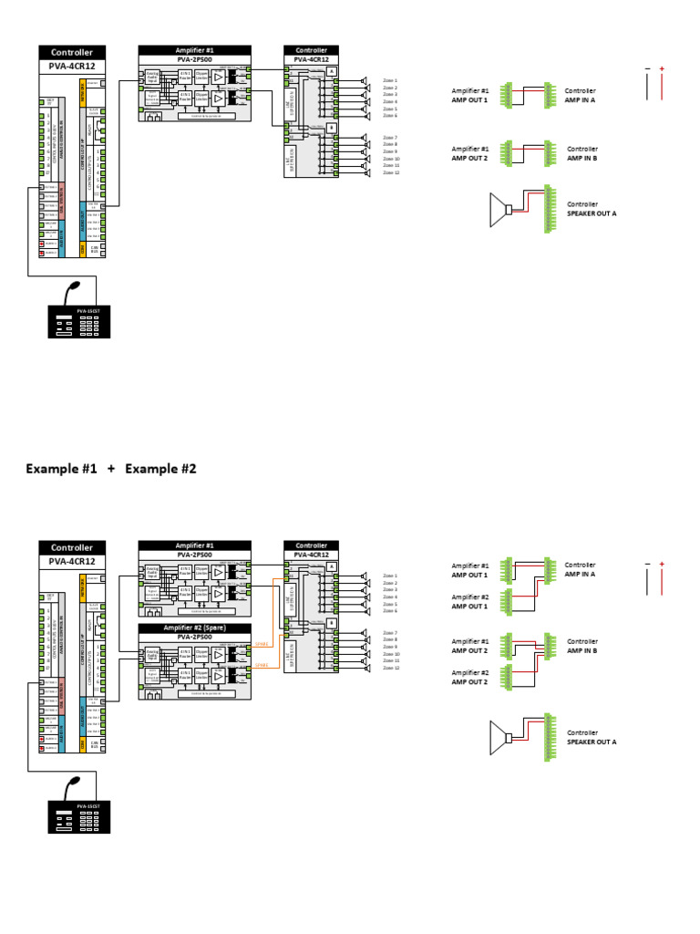 Wiring-Schematic PAVIRO | PDF | Amplifier | Electricity