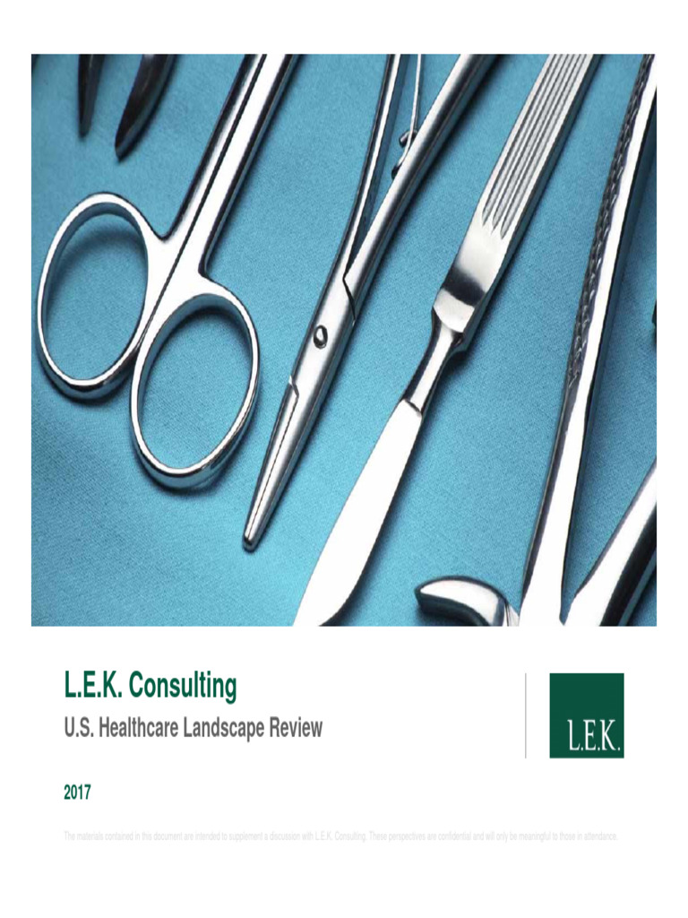 LEK Consulting - U.S. Healthcare Landscape Review | Download Free PDF ...
