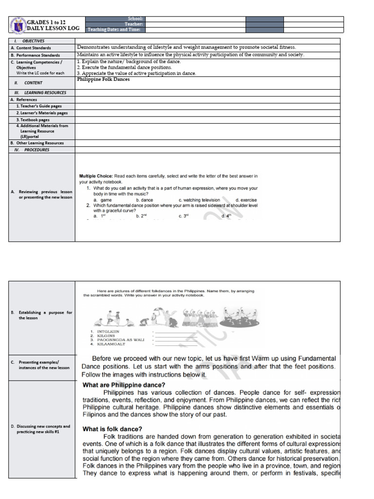 Demonstrates Understanding of Lifestyle and Weight Management To ...