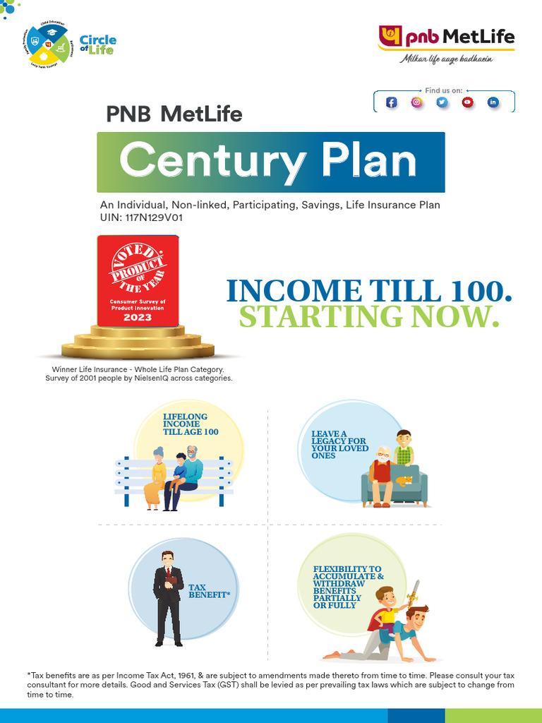 Century Plan Brochure | Download Free PDF | Insurance | Private Sector
