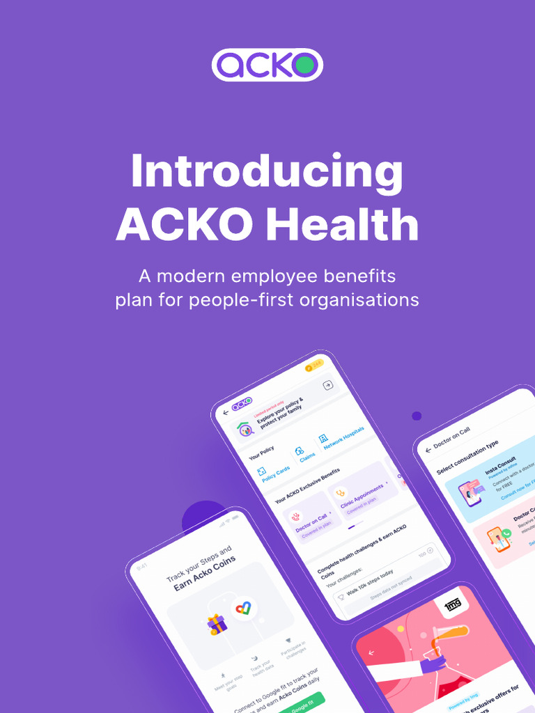 Introducing Acko Health | PDF | Insurance | Health Care