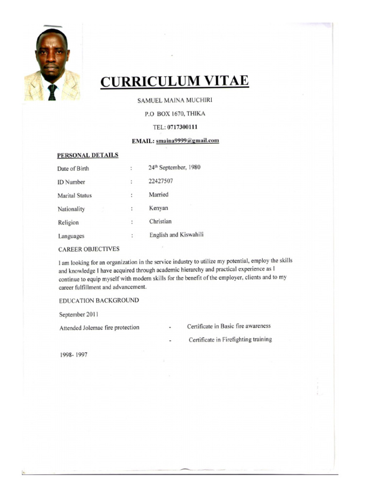 Samuel Maina Documents | PDF