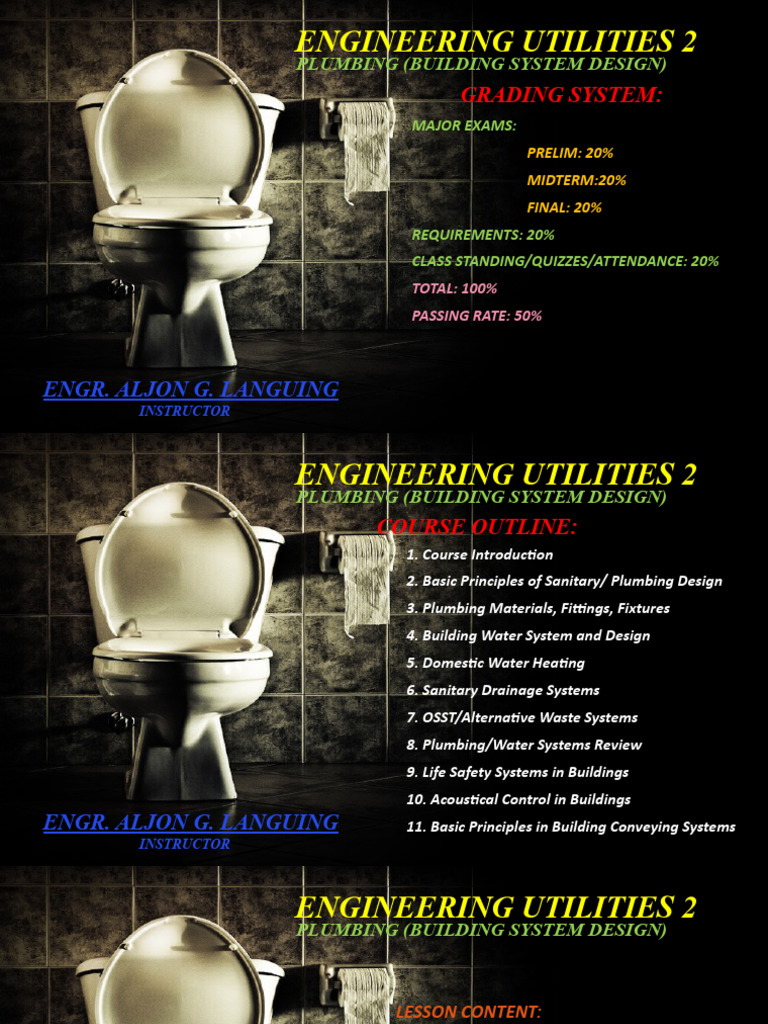 Engineering Utilities 2 Introduction | PDF | Plumbing | Water Purification