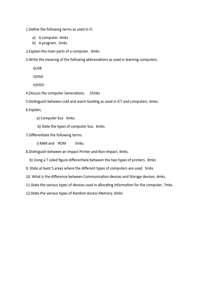 Comp 101. Introduction To Computers. | PDF | Computers | Technology & Engineering