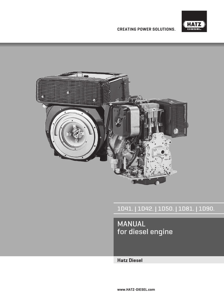 Hatz 1D | PDF | Safety | Engines