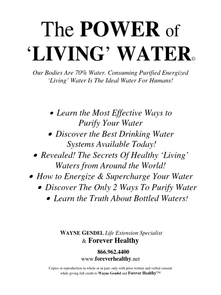 Power of Water | PDF | Bottled Water | Water Purification