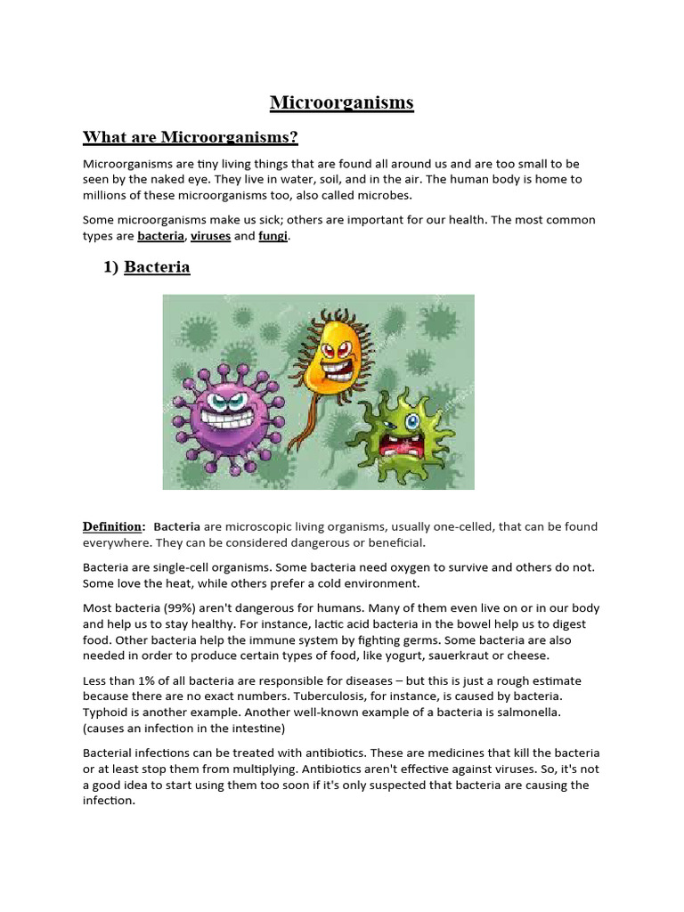 Micro Organisms | PDF | Virus | Microorganism