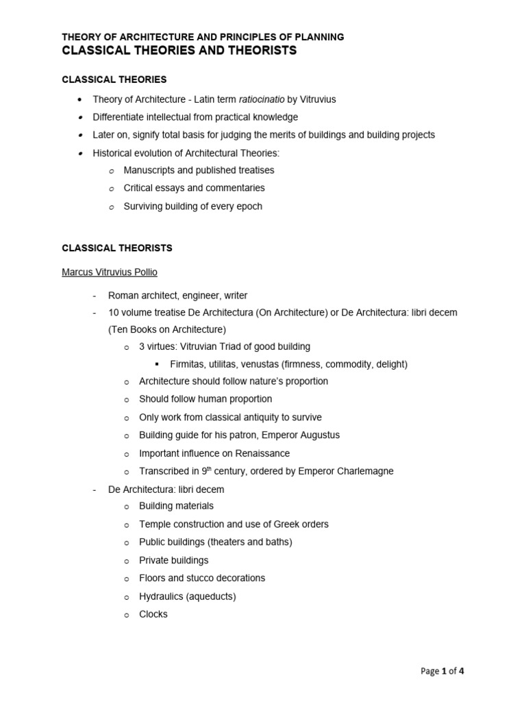 Tapp - Classical Theories and Theorists | PDF