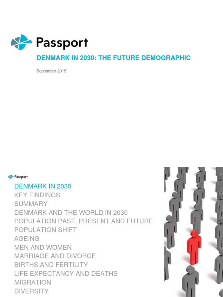 Denmark in 2030 The Future Demographic | PDF | Demography | Denmark