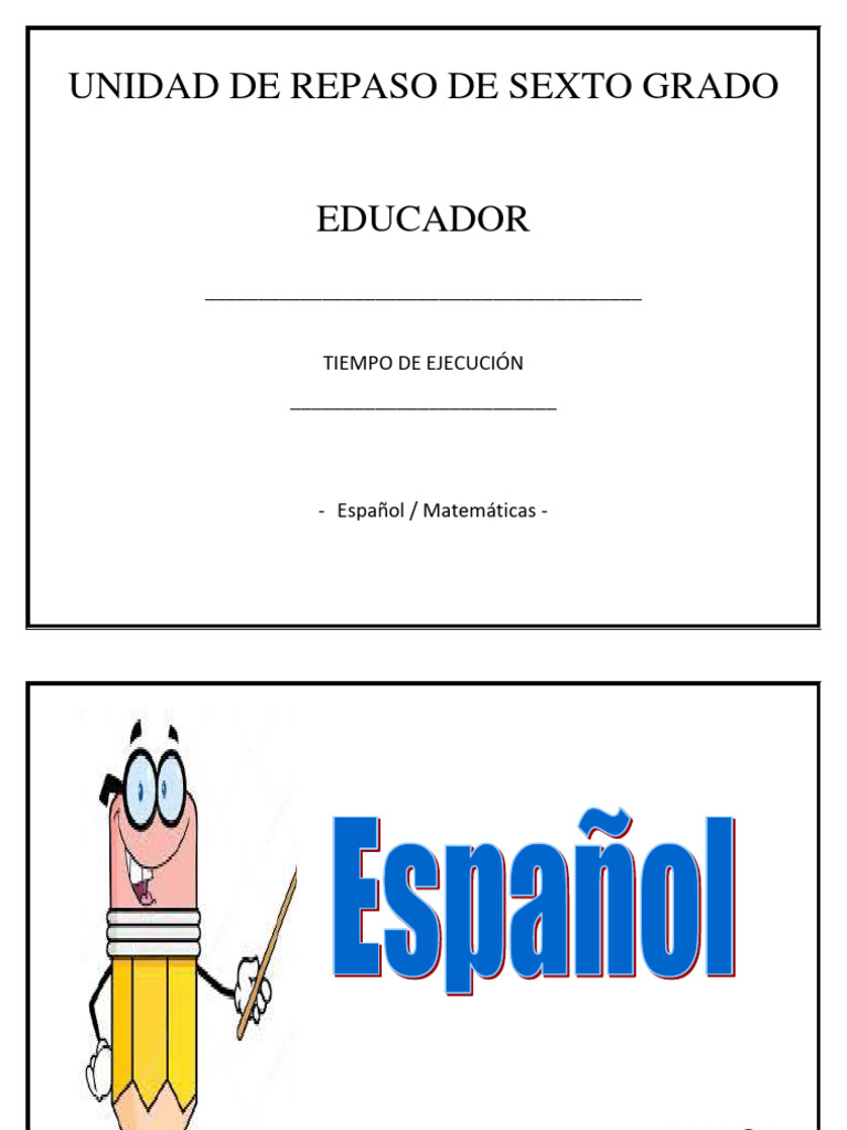 Unidad de Repaso 6° Grado | PDF | Números | Coma