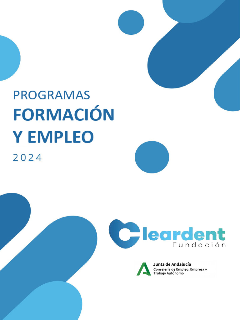 DOSSIER PROGRAMAS DE FORMACIÓN Y EMPLEO Def. | PDF | Informática ...