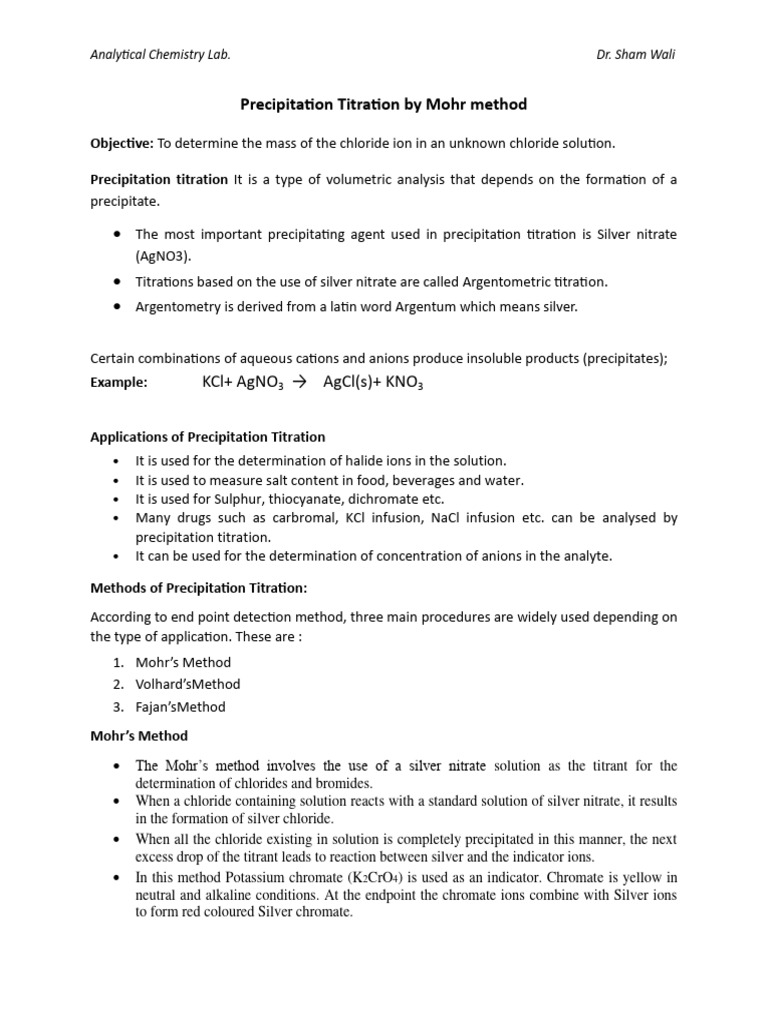 Experiment No.6 | PDF | Chemistry | Titration