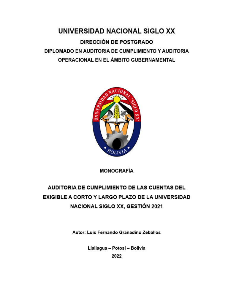MOmno 1 | PDF | Auditoría | Contabilidad