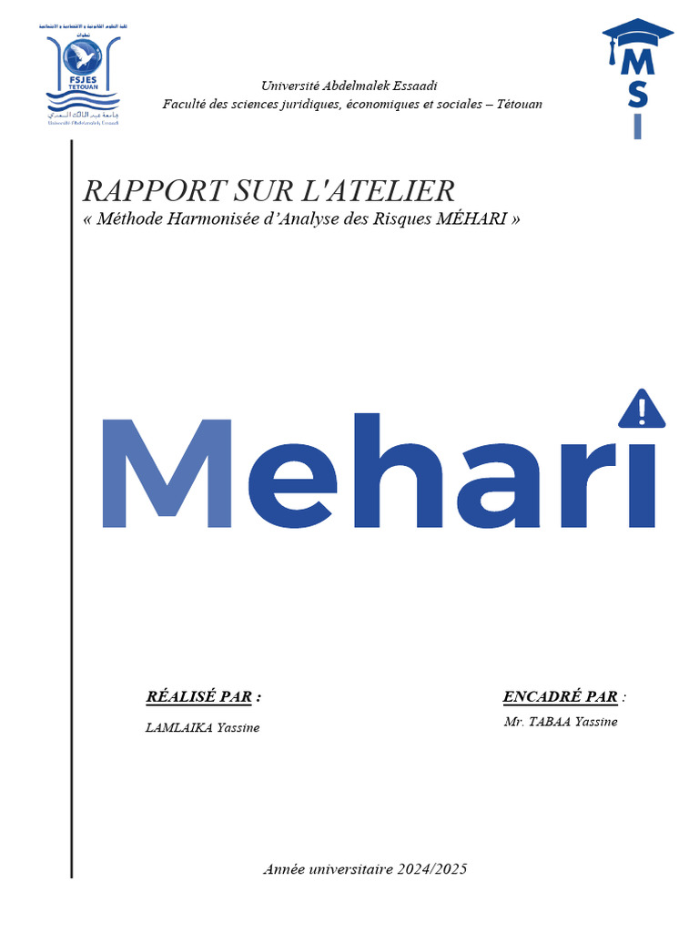 Méthode Harmonisée D'analyse Des Risques MÉHARI | PDF | Sécurité des ...