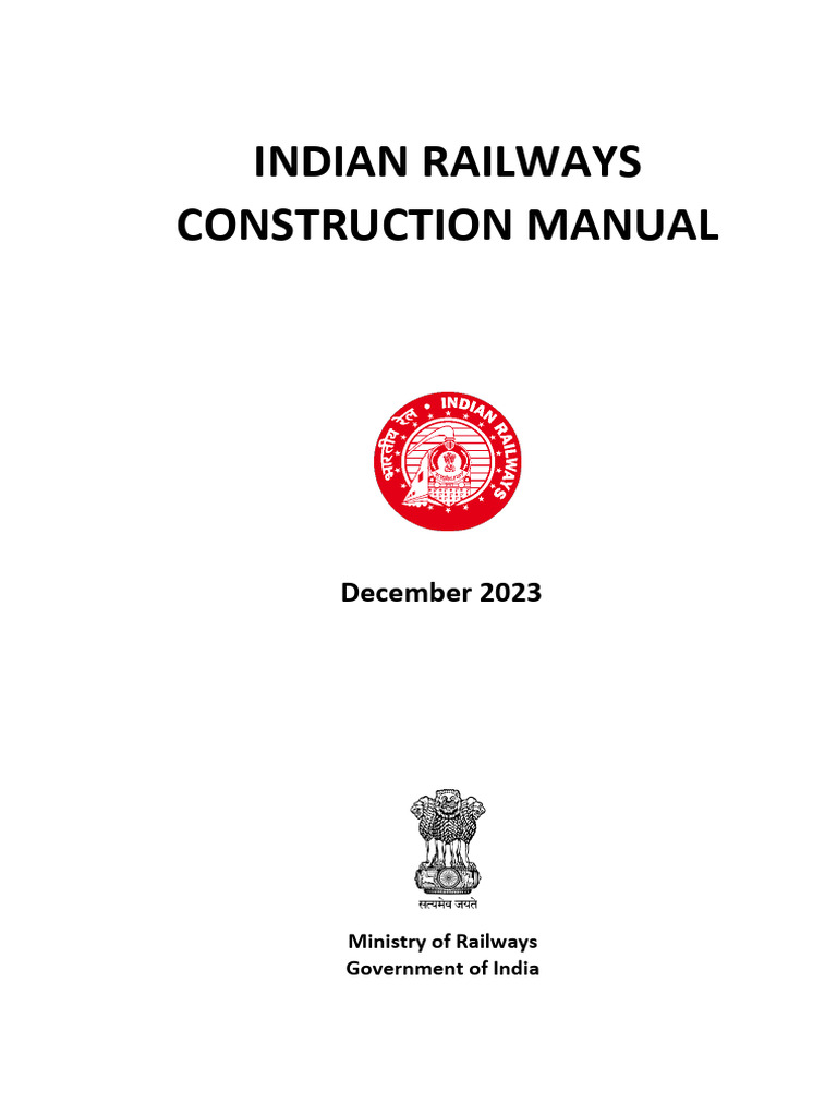 Indian Railways Construction Manual | PDF | Deep Foundation | Concrete