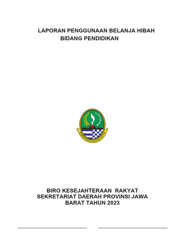 Laporan Mdta Darul Parhan Pendidikan Biro Kesra Jabar 2023 | PDF