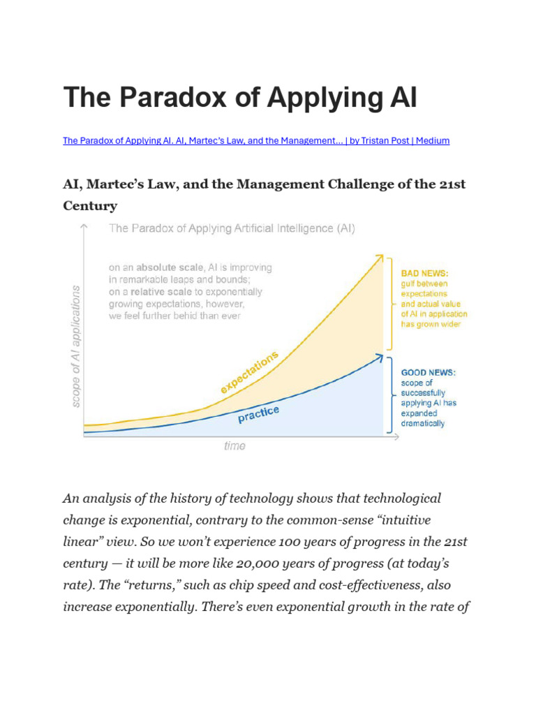The Paradox of Applying AI | PDF | Artificial Intelligence | Intelligence (AI) & Semantics