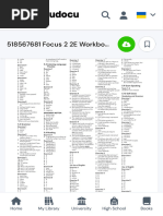 Focus 3 Workbook Answer Key | PDF