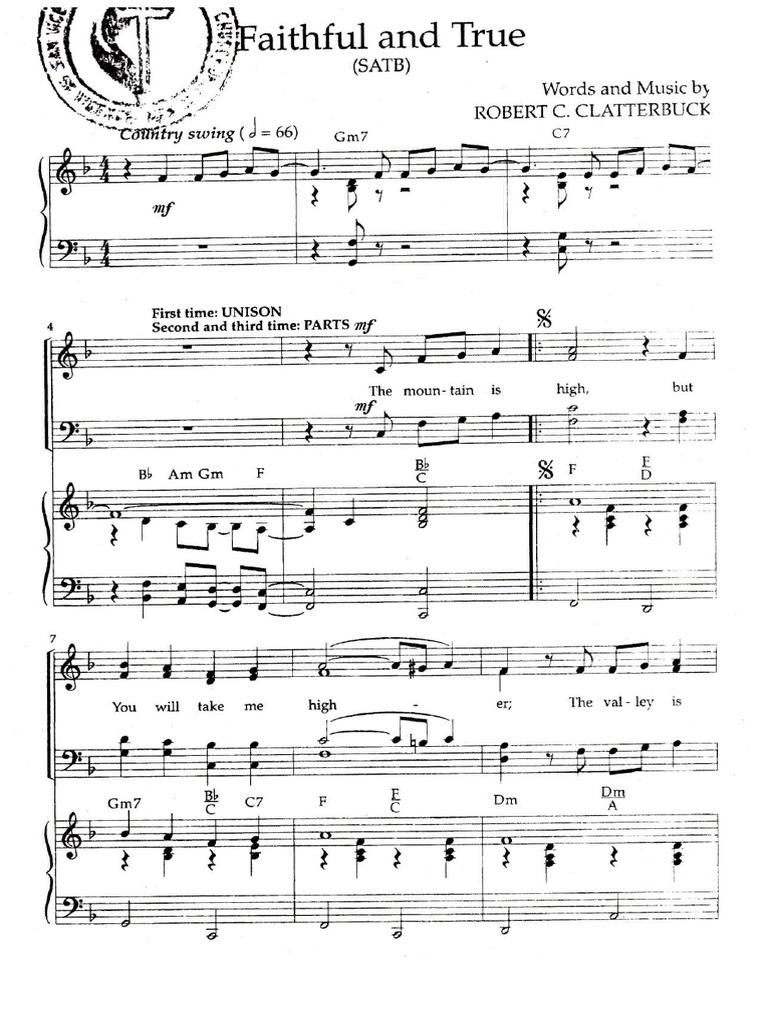 Faithful and True | PDF