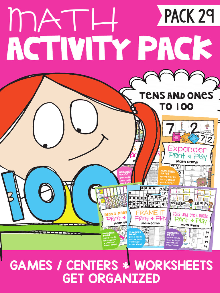 Activity Pack: Games / Centers Worksheets Get Organized | PDF ...