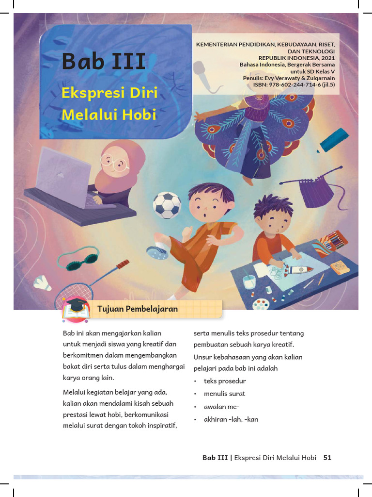 Buku Murid Bahasa Indonesia - Bahasa Indonesia - Bergerak Bersama Buku Siswa Untuk SD Kelas V ...