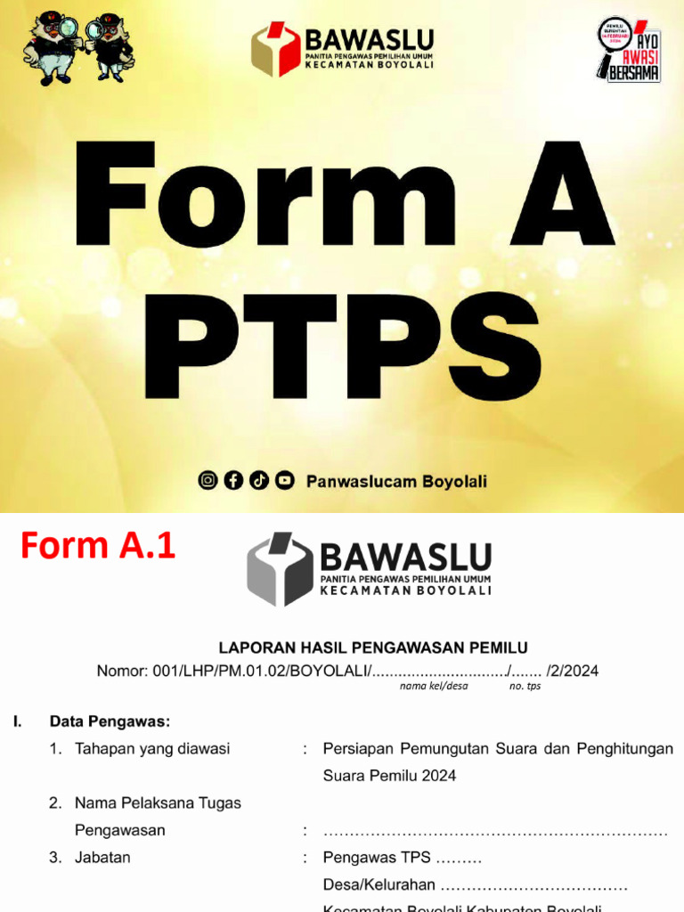 Form A PTPS | PDF