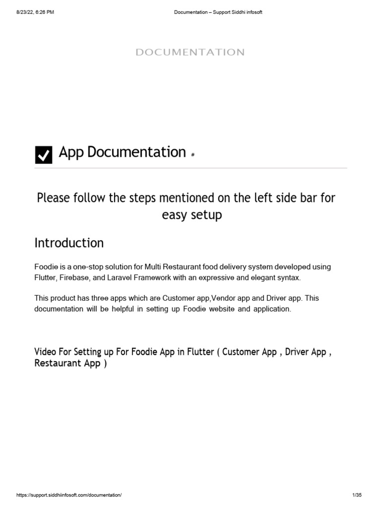 Foodie Documentation | PDF | Ios | Xcode