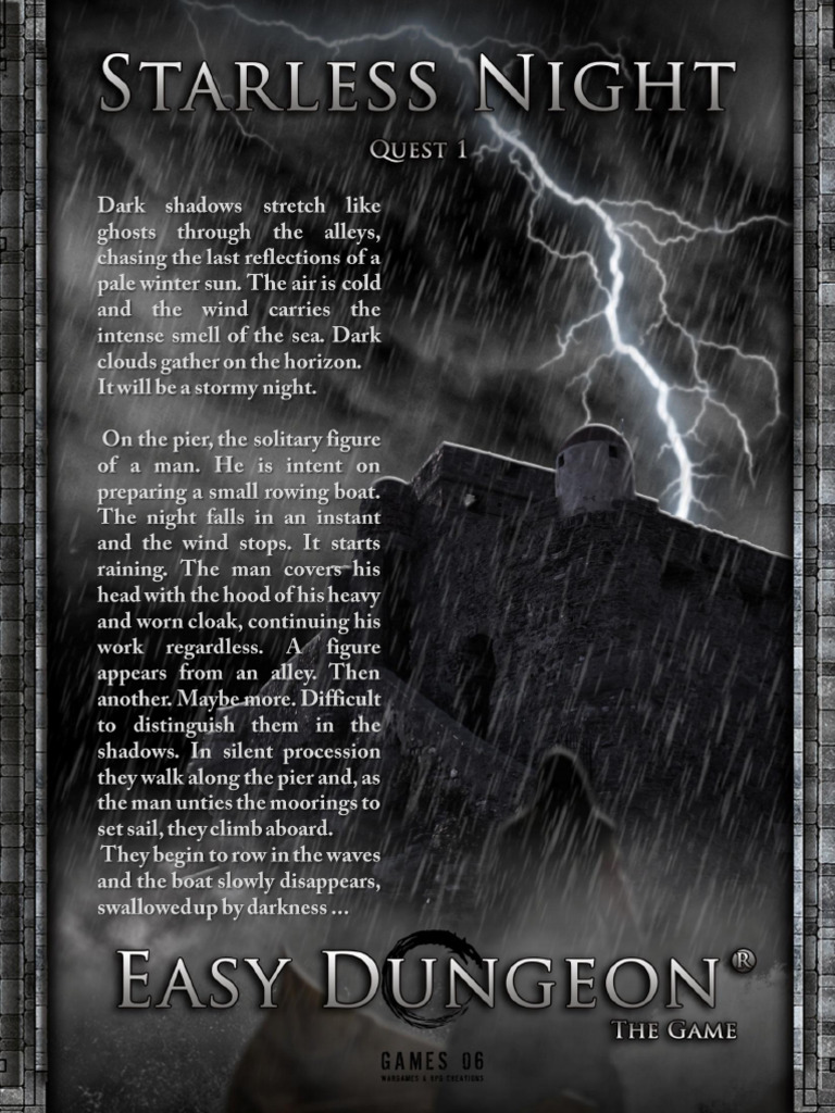 Easy Dungeon The Game Quest01 Starless Night | PDF