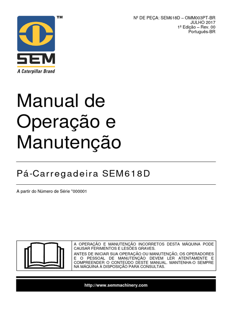 Manual de Operacao e Manutencao - Sem618d - PT - BR | PDF | Motores ... Manual de Operacao e Manutencao - Sem618d - PT - BR | PDF | Motores ...