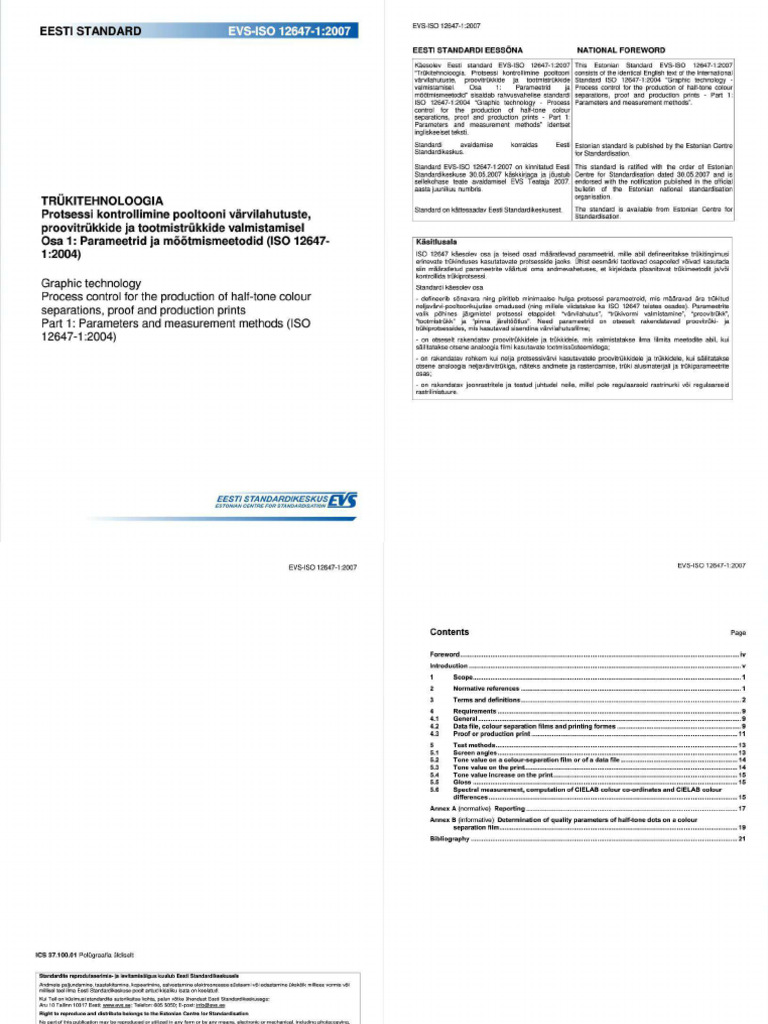 116 - Iso 12647-1 | PDF