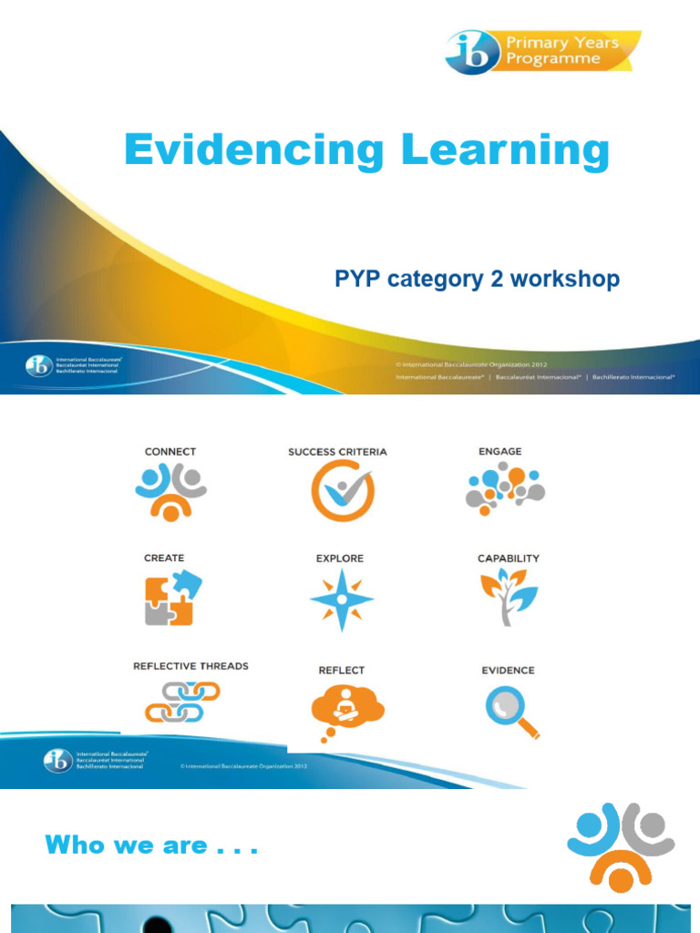 Evidencing Learning Slides Pdf Educational Assessment Learning
