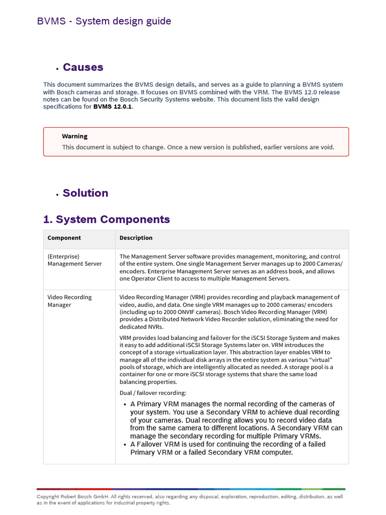 BVMS - System Design Guide_August_2023 | PDF