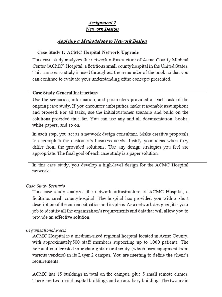 Assignment 1 Network Design | PDF | Computer Network | Network Switch