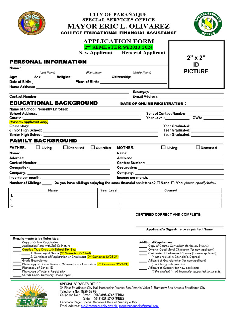 Application Form | PDF