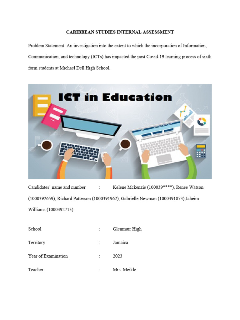 Caribbean Studies IA | PDF | Educational Technology | Information And ...