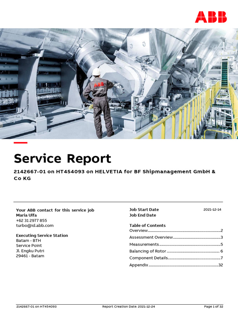 Doc. 10 TC Overhaul Report | PDF | Mechanical Engineering | Machines