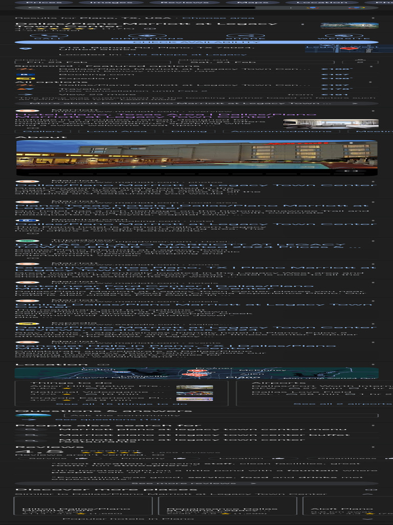 Dallas/Plano Marriott Hotel Overview | PDF | Hotel | Buildings And ...