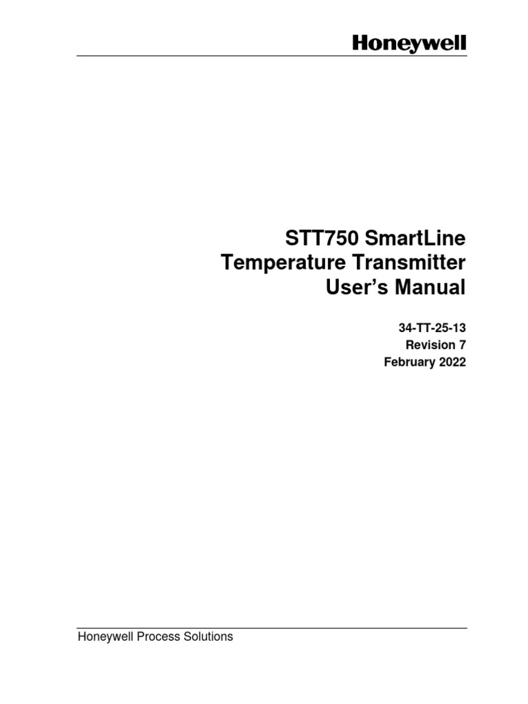 PMT Hps Smartline Stt750 Usermanual 1 | PDF | Electrical Resistance And ...