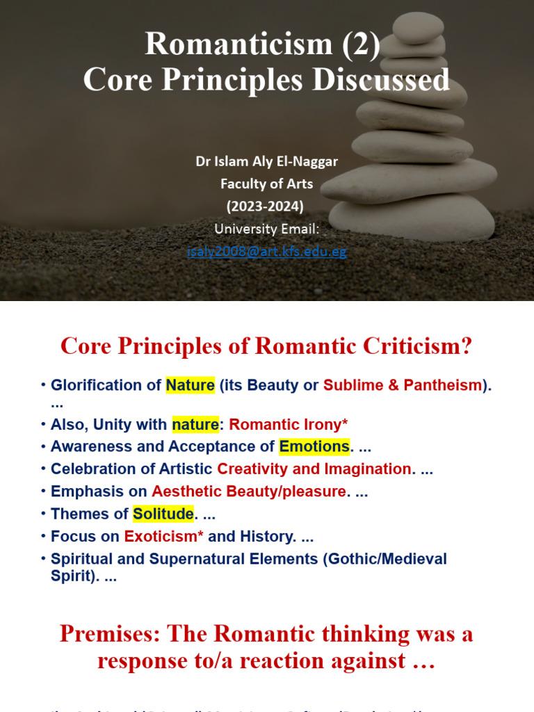 Romanticism (2) Core Principles Discussed | PDF