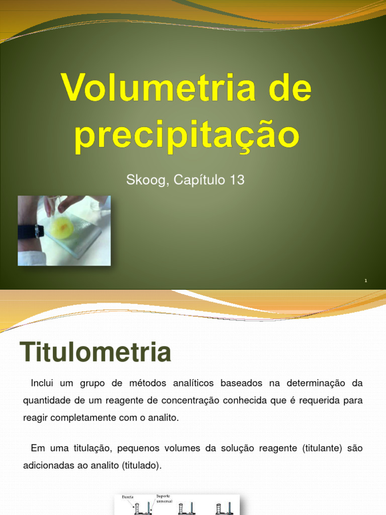 Aula 8 - Volumetria de Precipitação - Prof. Castelo | PDF | Titulação ...