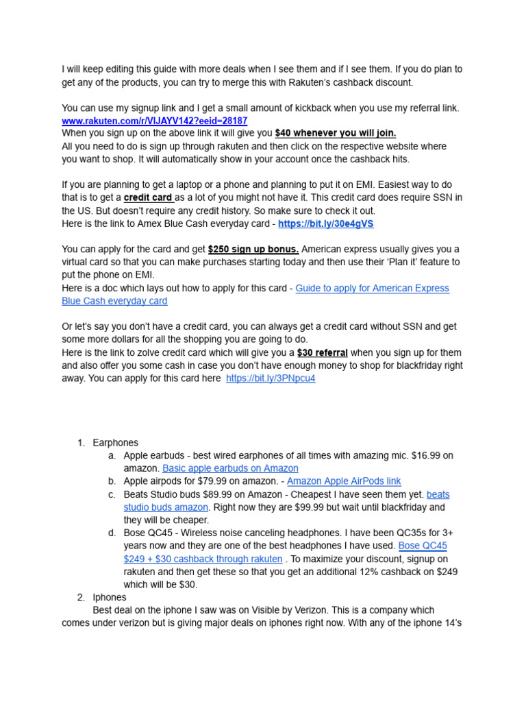 Student Shopping & Cashback Guide | PDF | American Express | Credit Card