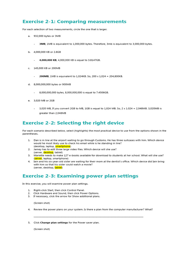 Lab Exercise - Lesson 2 | PDF | Printer (Computing) | Application Software
