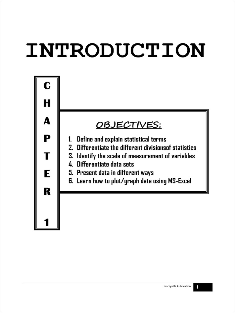 Chapter 1 Data Analysis Pdf Statistics Level Of Measurement