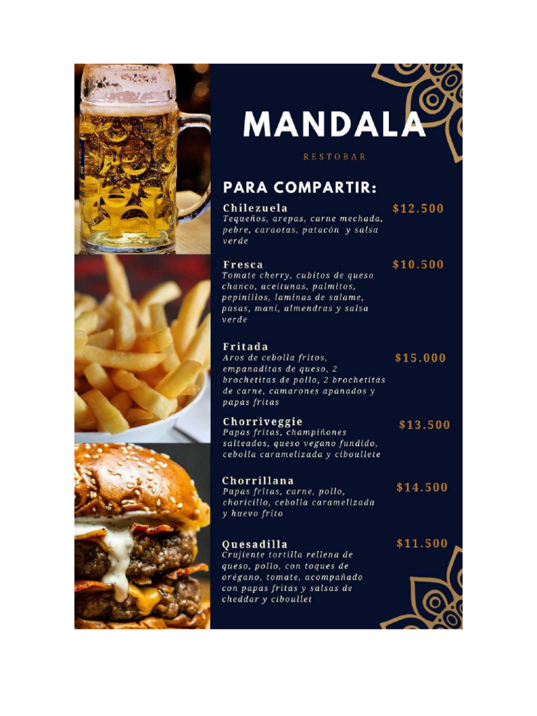 Menu Mandala | PDF