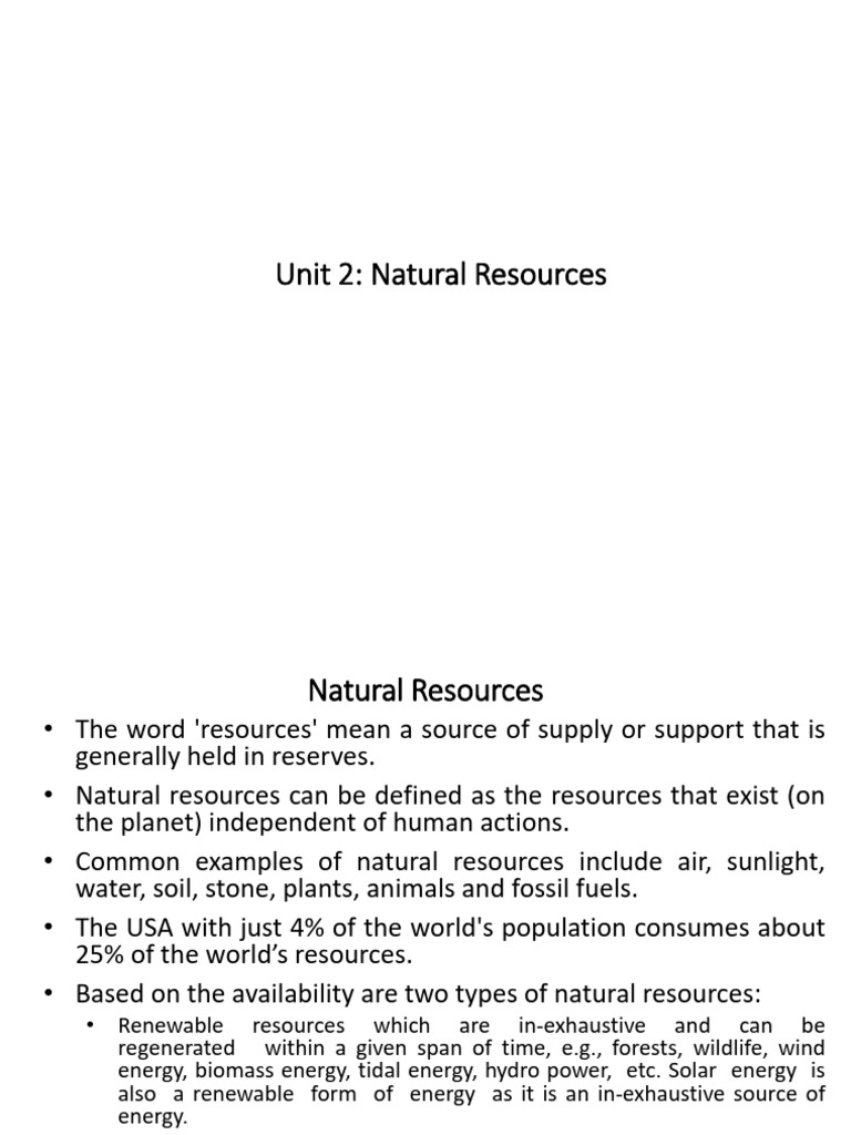 Evs Unit2 | PDF | Wind Power | Groundwater