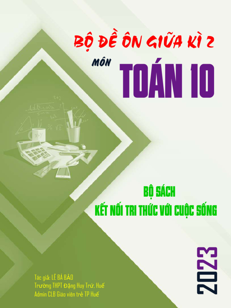 Bo de On Tap Giua Hoc Ki 2 Mon Toan 10 Ket Noi Tri Thuc Voi Cuoc Song | PDF